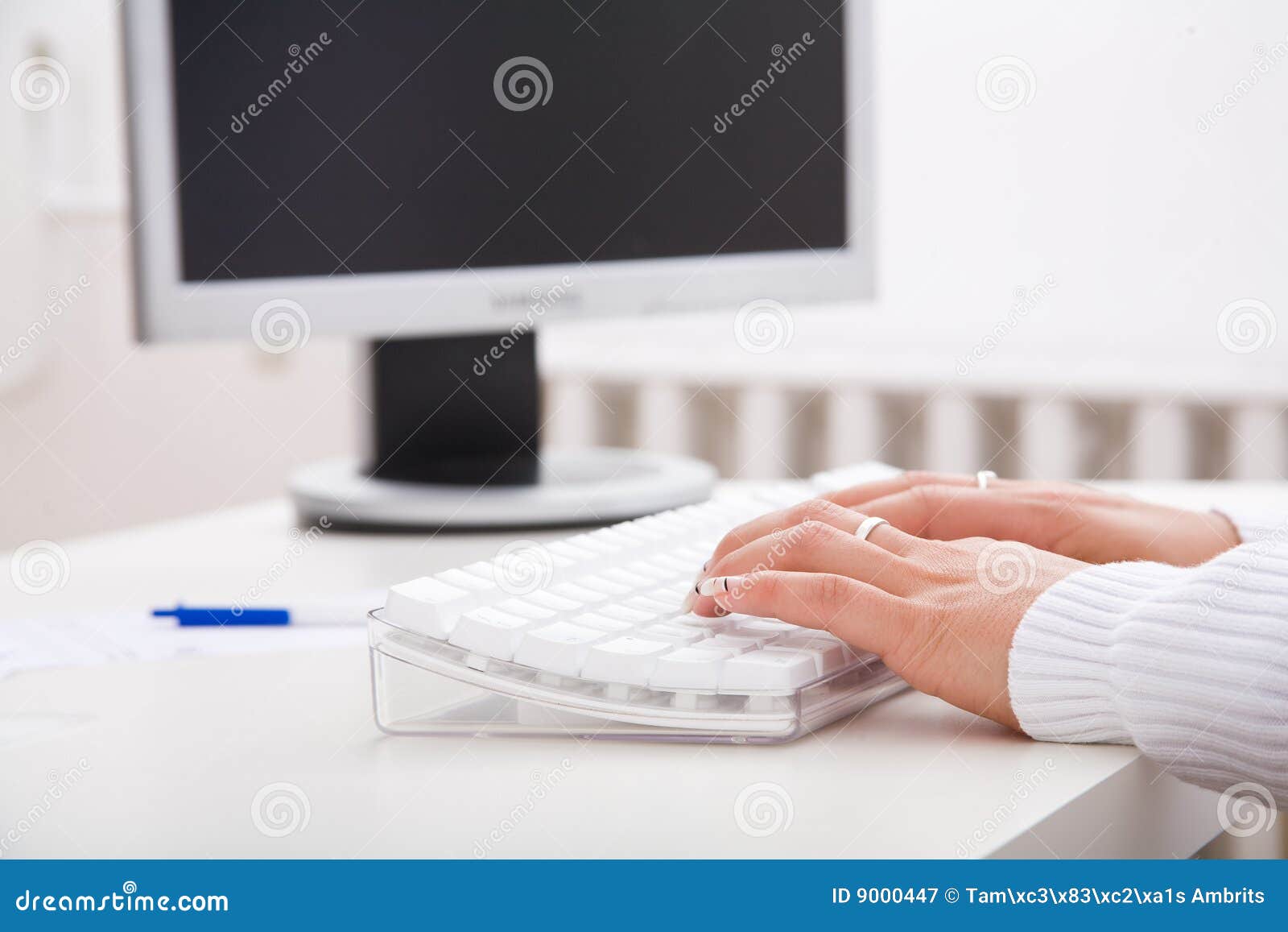 Desktop computer keyboard stock image. Image of computer - 9000447