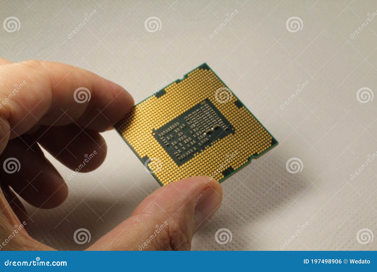 Desktop Computer Processor, Cpu Close-up Stock Photo - Image of device ...