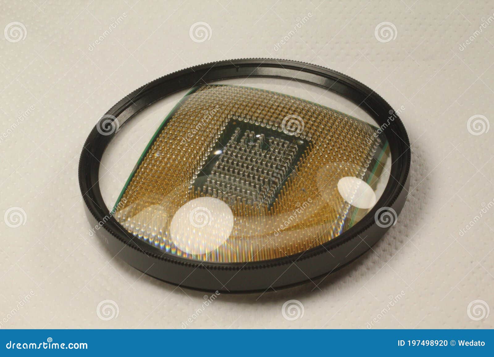 Desktop Computer Processor, Cpu Close-up Stock Photo - Image of ...