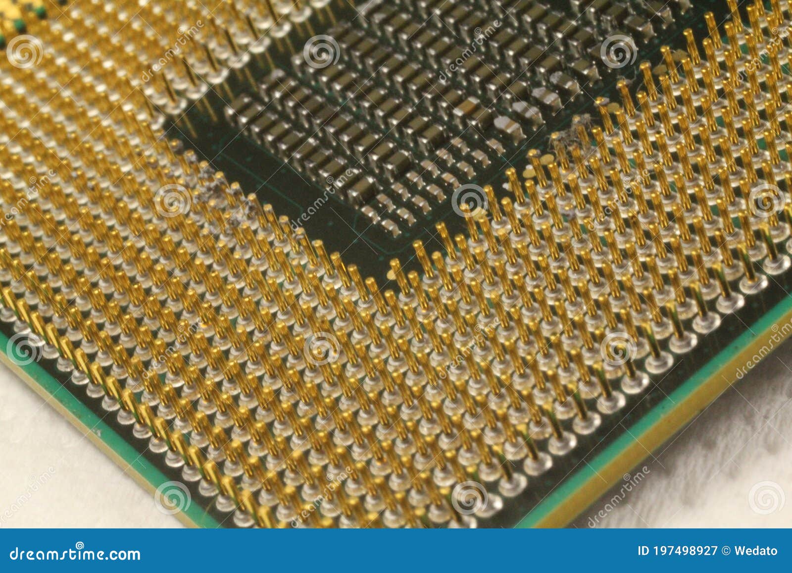 Desktop Computer Processor, Cpu Close-up Stock Image - Image of modern ...
