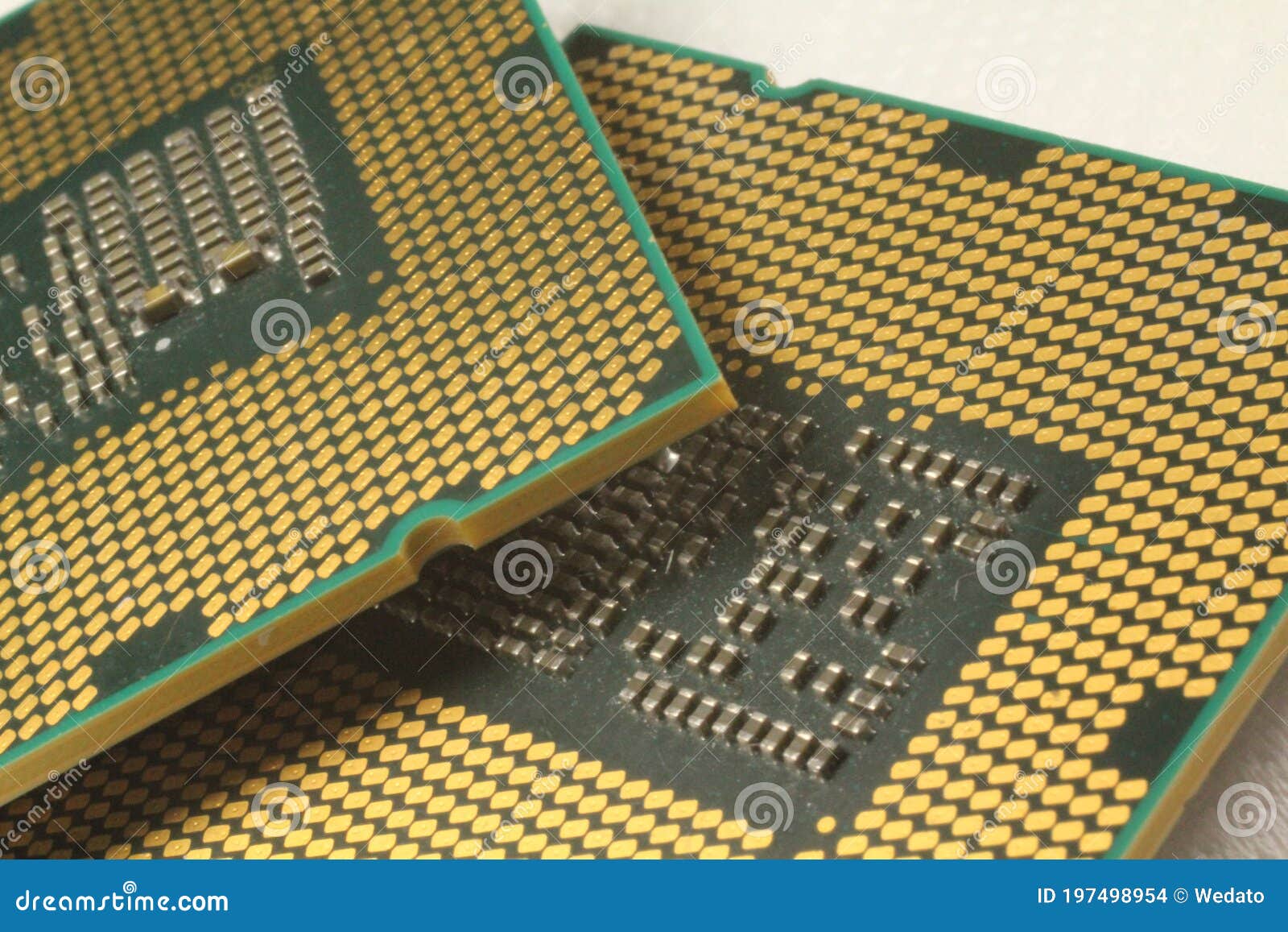 Desktop Computer Processor, Cpu Close-up Stock Photo - Image of close ...