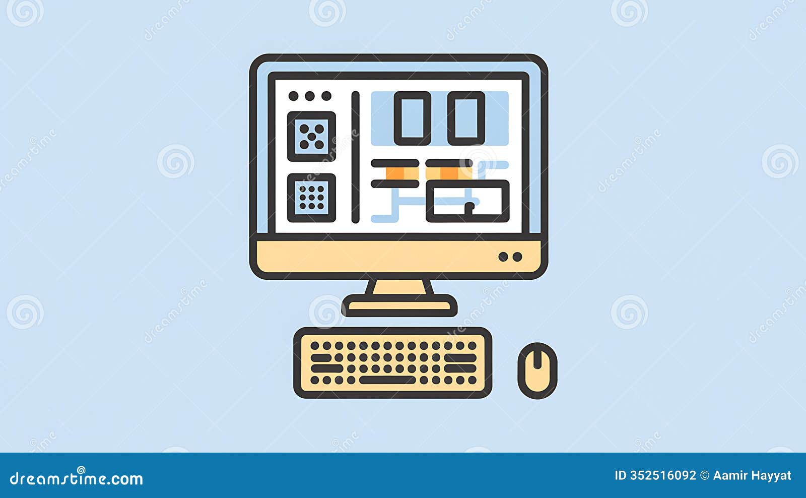 System Keyboard Combination Shortcut Set Cartoon Vector 339788581