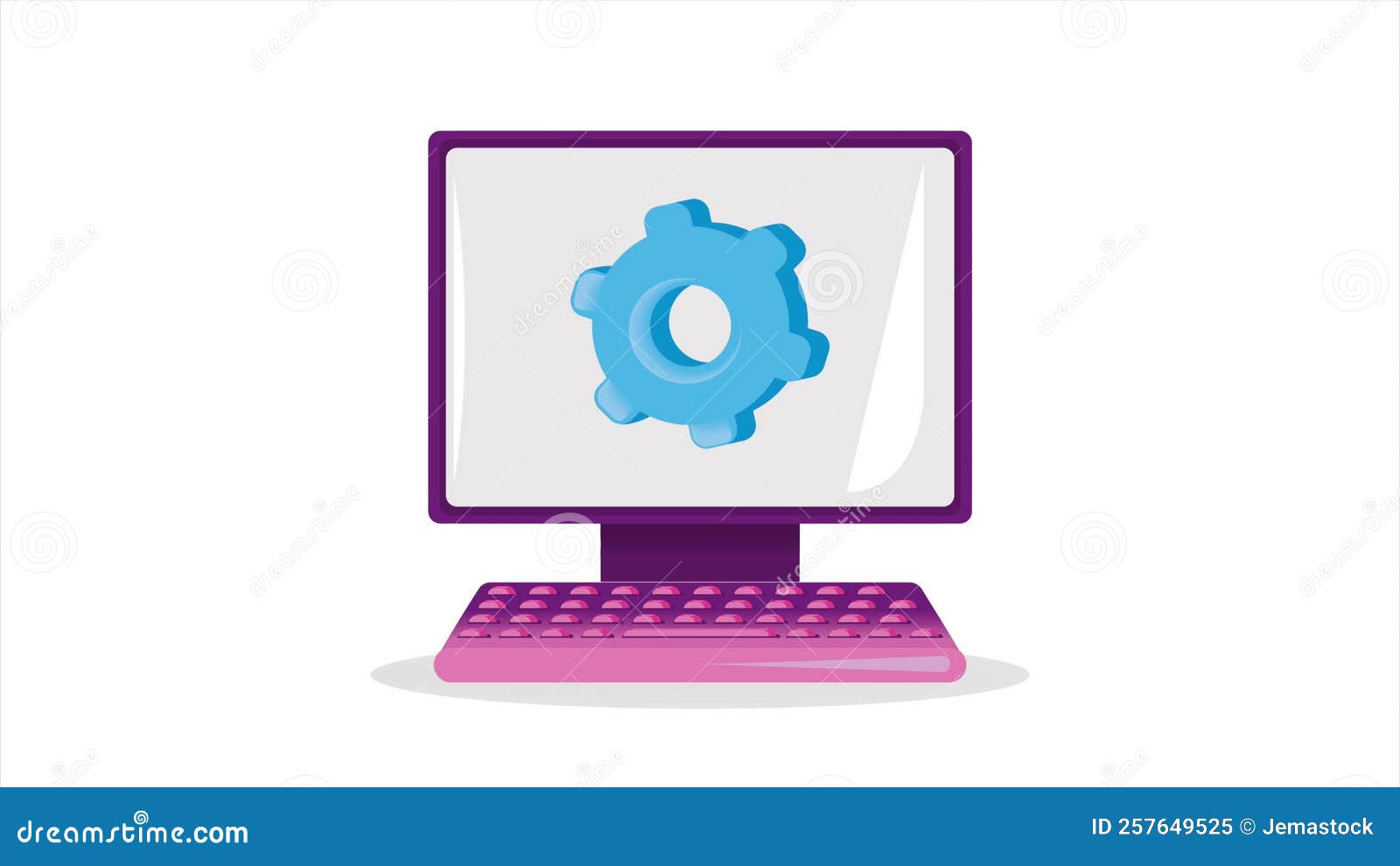 Desktop Computer Tech Device Animation Stock Video - Video of gear ...