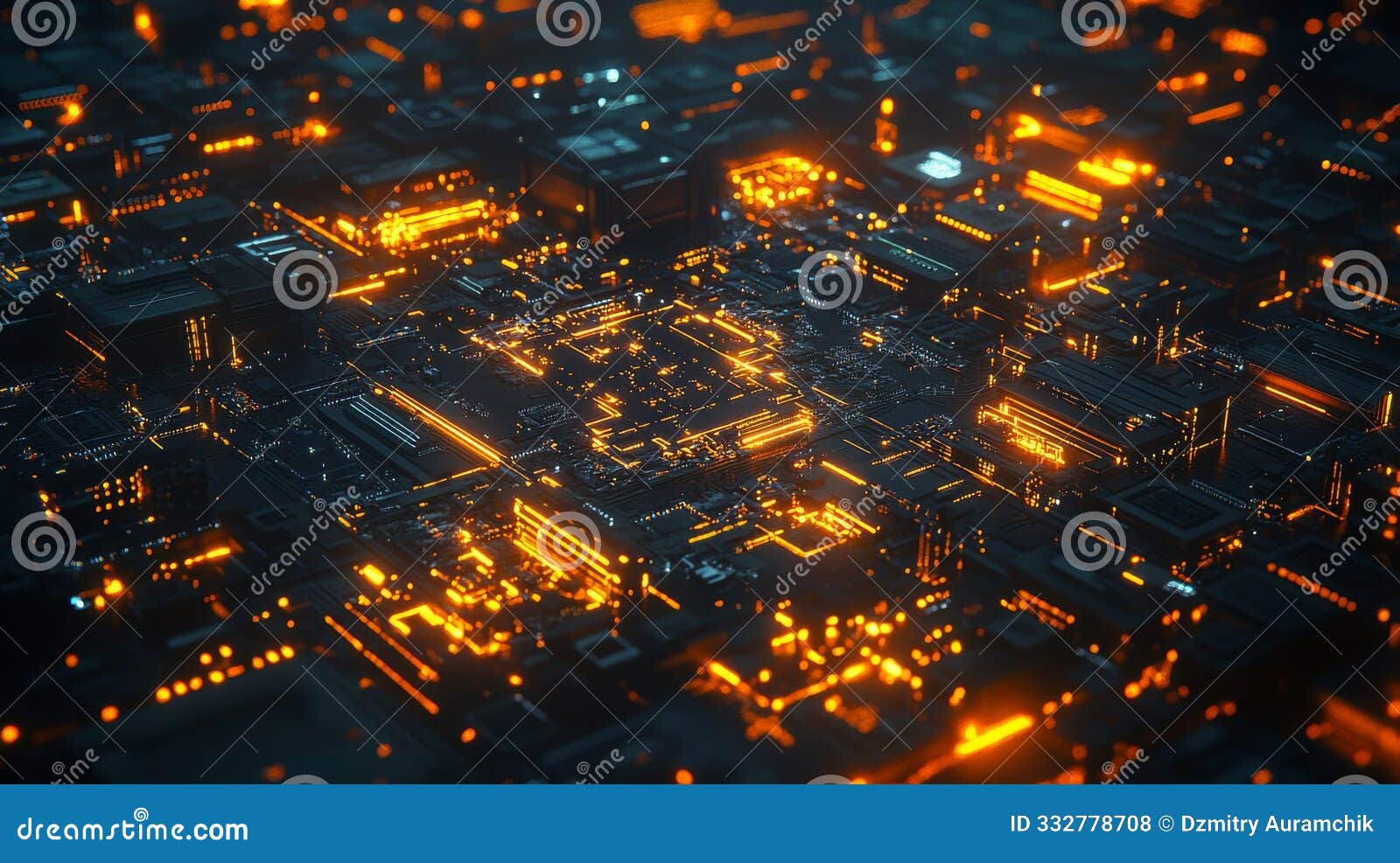 Desktop Computer Upgrade, Repair Concept. Gaming Computer Glow in the ...