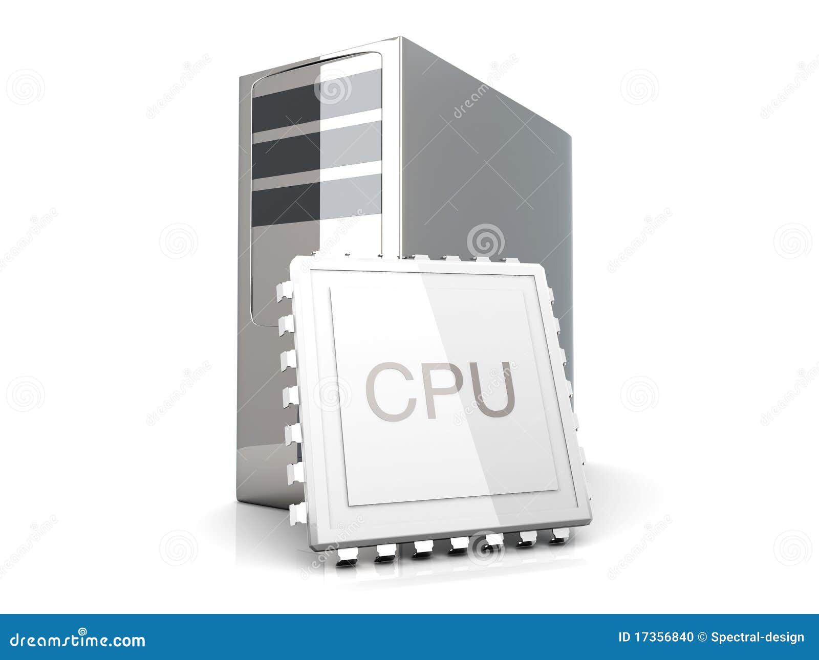 Desktop CPU stock illustration. Illustration of circuit - 17356840