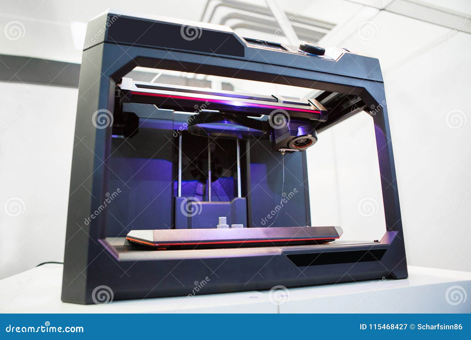 A Desktop 3d Printer in the Laboratory Stock Image - Image of internet ...