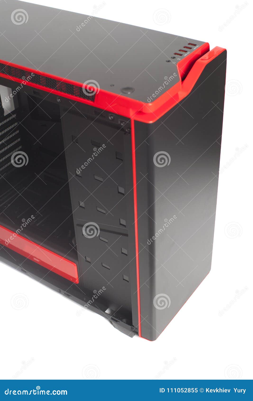 Desktop Empty Computer Case Stock Image Image Of Building Board 111052855