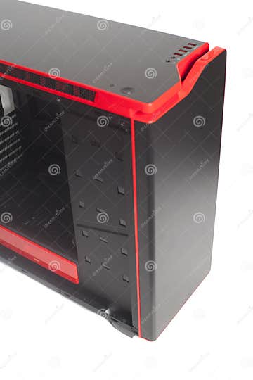 Desktop Empty Computer Case Stock Image - Image of building, board ...