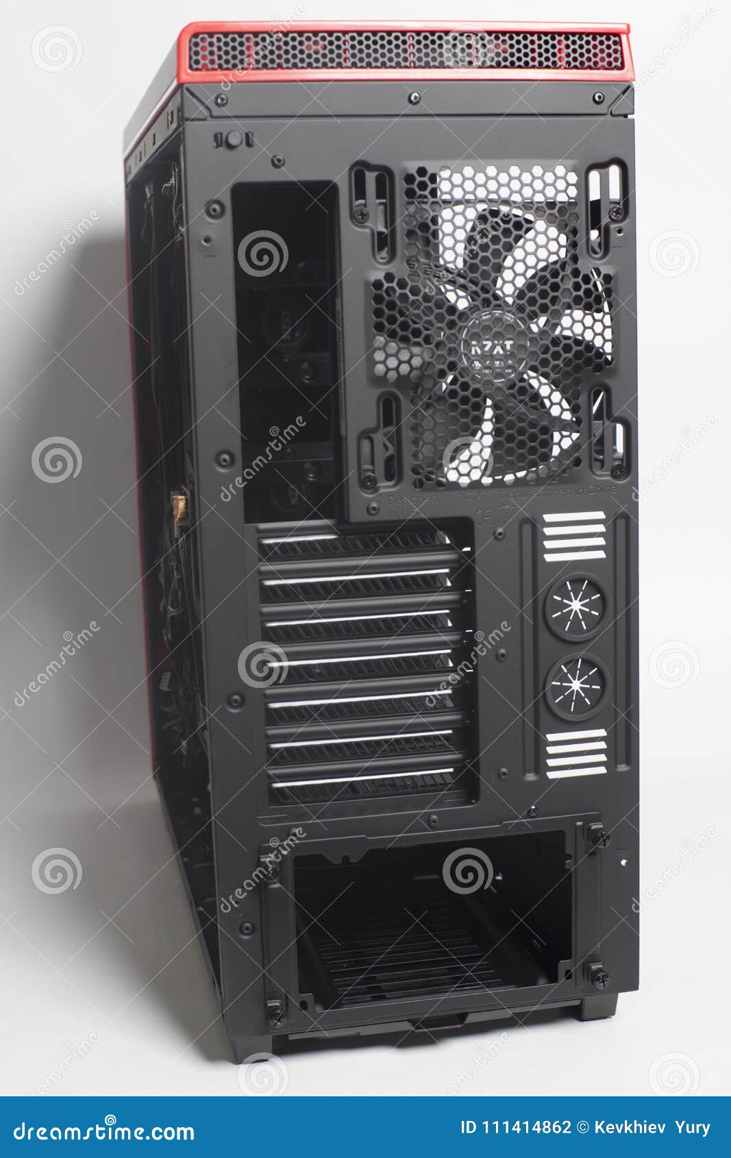 Desktop Empty Computer Case Stock Photo - Image of desktop, burner ...