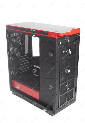 Desktop Empty Computer Case Stock Image - Image of chip, digitally ...