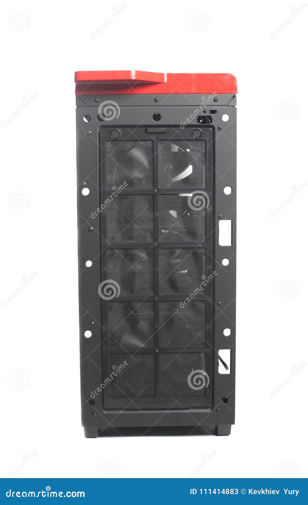 Desktop Empty Computer Case Stock Image Image Of Cooling Button 111414883