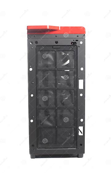 Desktop Empty Computer Case Stock Image - Image of cooling, button ...