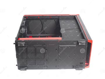 Desktop Empty Computer Case Stock Image - Image of shiny, datacenter ...