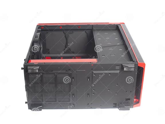 Desktop Empty Computer Case Stock Image - Image of shiny, datacenter ...