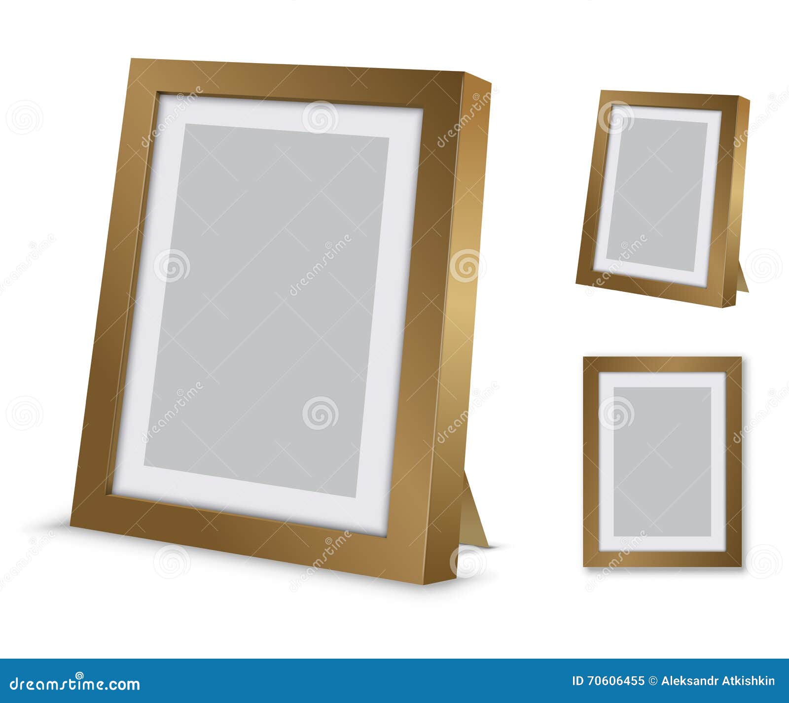Desktop Frame Illustration, Picture Paper Frame, Vector With Die Cut ...