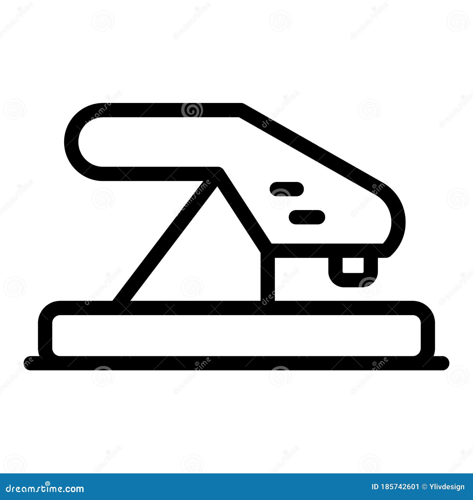 Desktop Hole Punch Icon, Outline Style Stock Vector - Illustration of ...