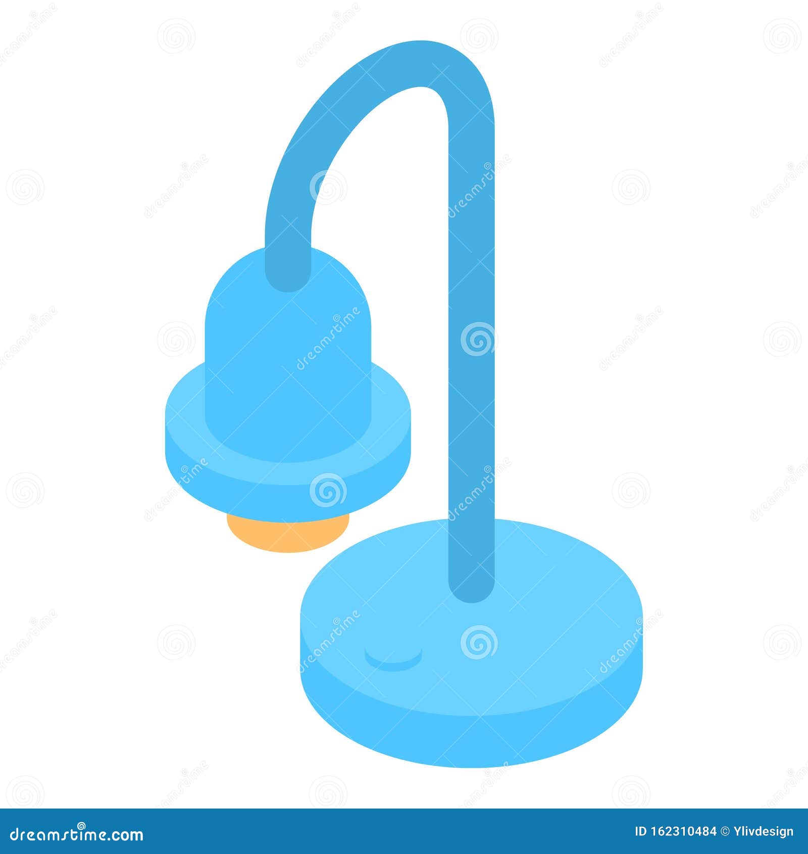 Desktop Lamp Icon, Isometric Style Stock Vector - Illustration of ...