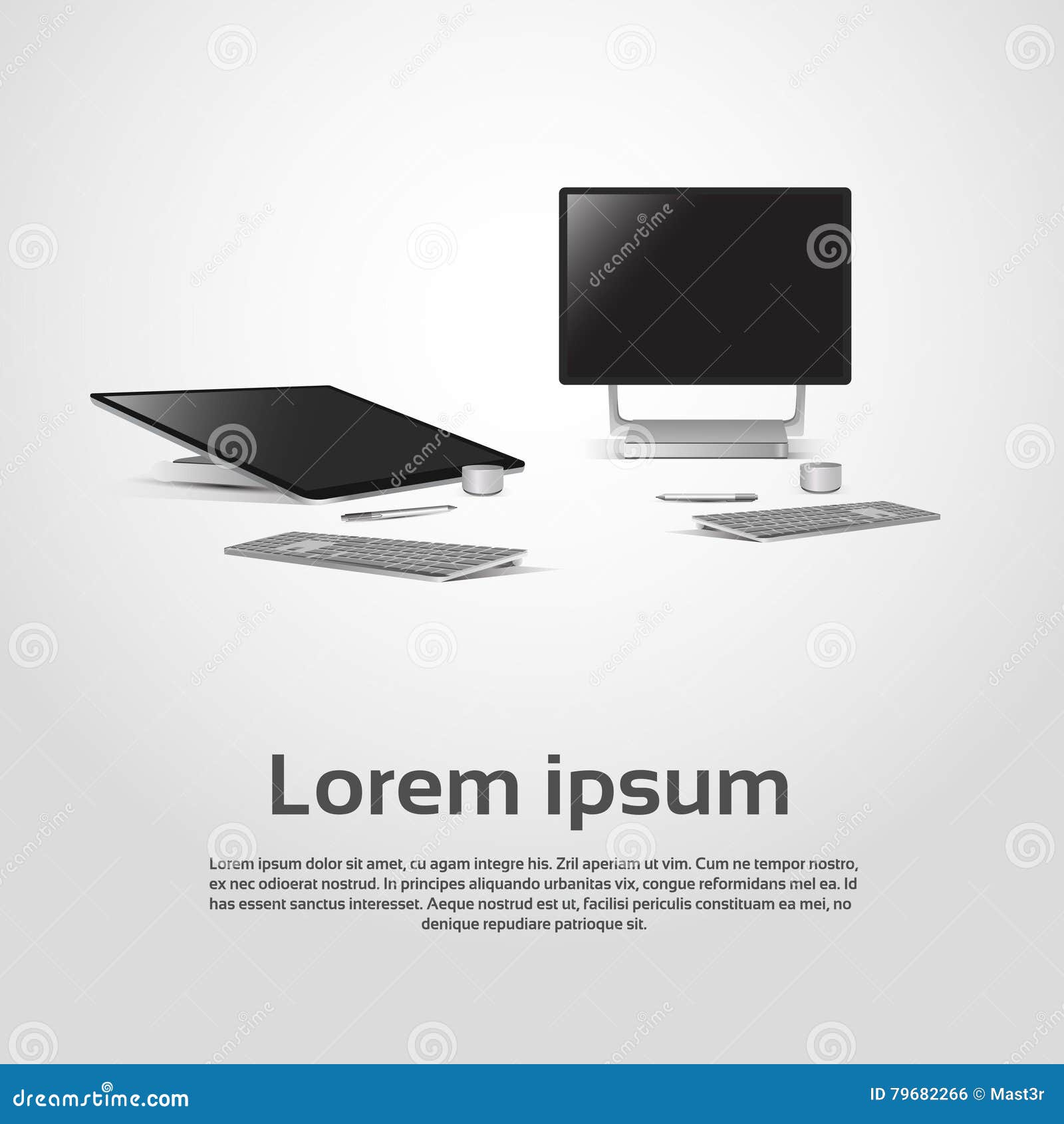 Desktop Logo Modern Computer Workstation Icon Stock Vector ...