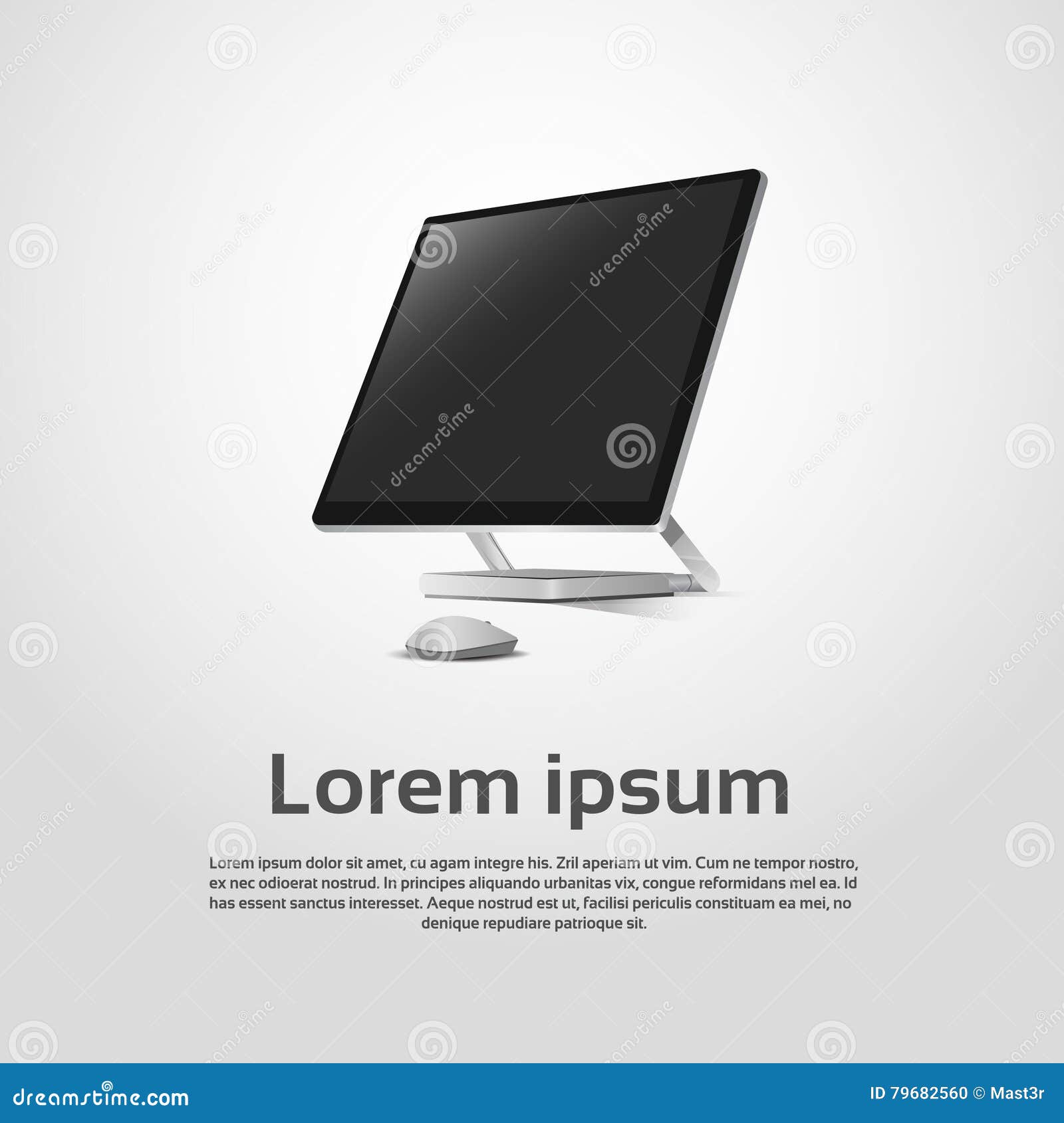 Desktop Logo Modern Computer Workstation Icon Stock Vector ...