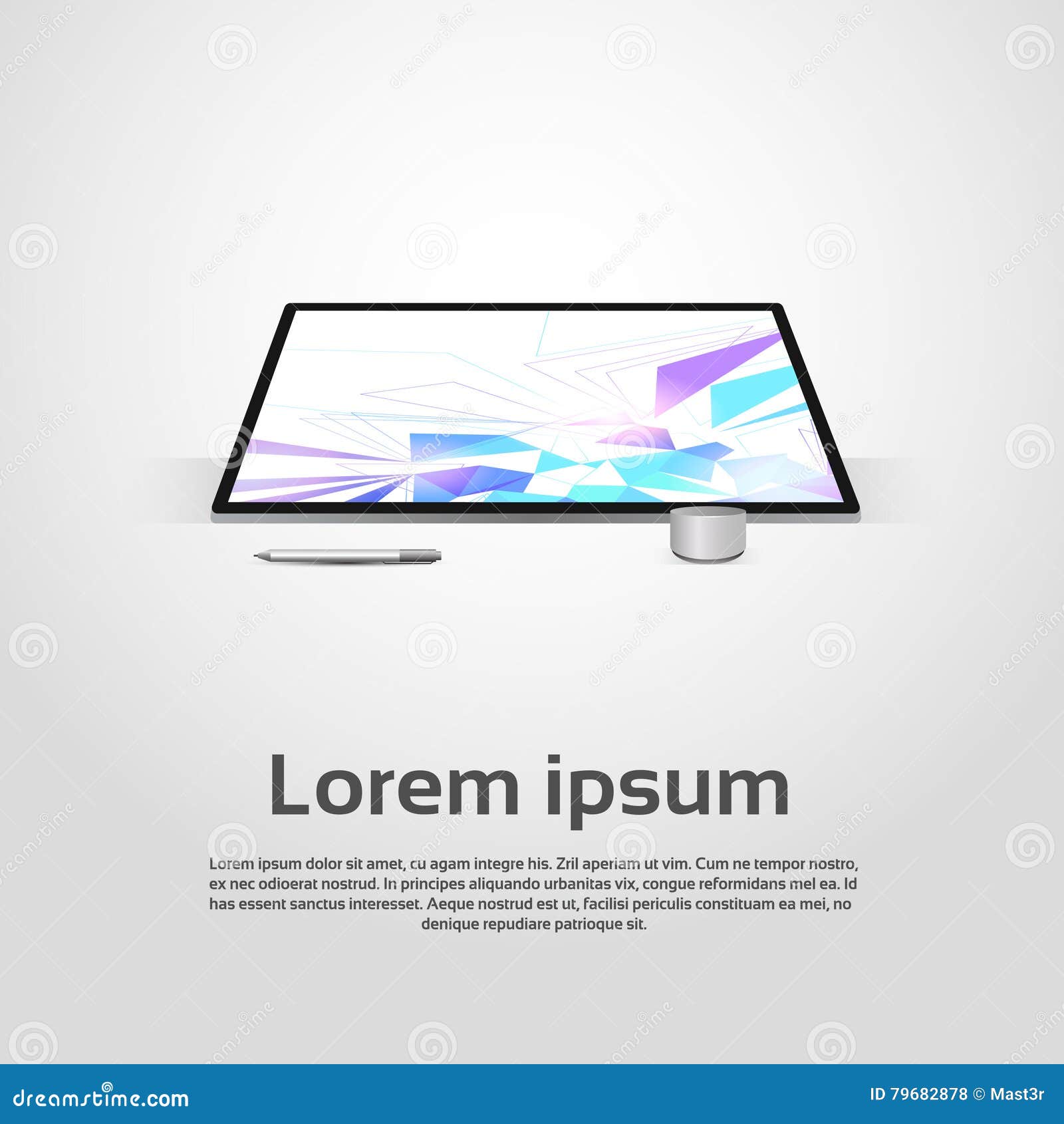 Desktop Logo Modern Computer Workstation Icon Stock Vector ...