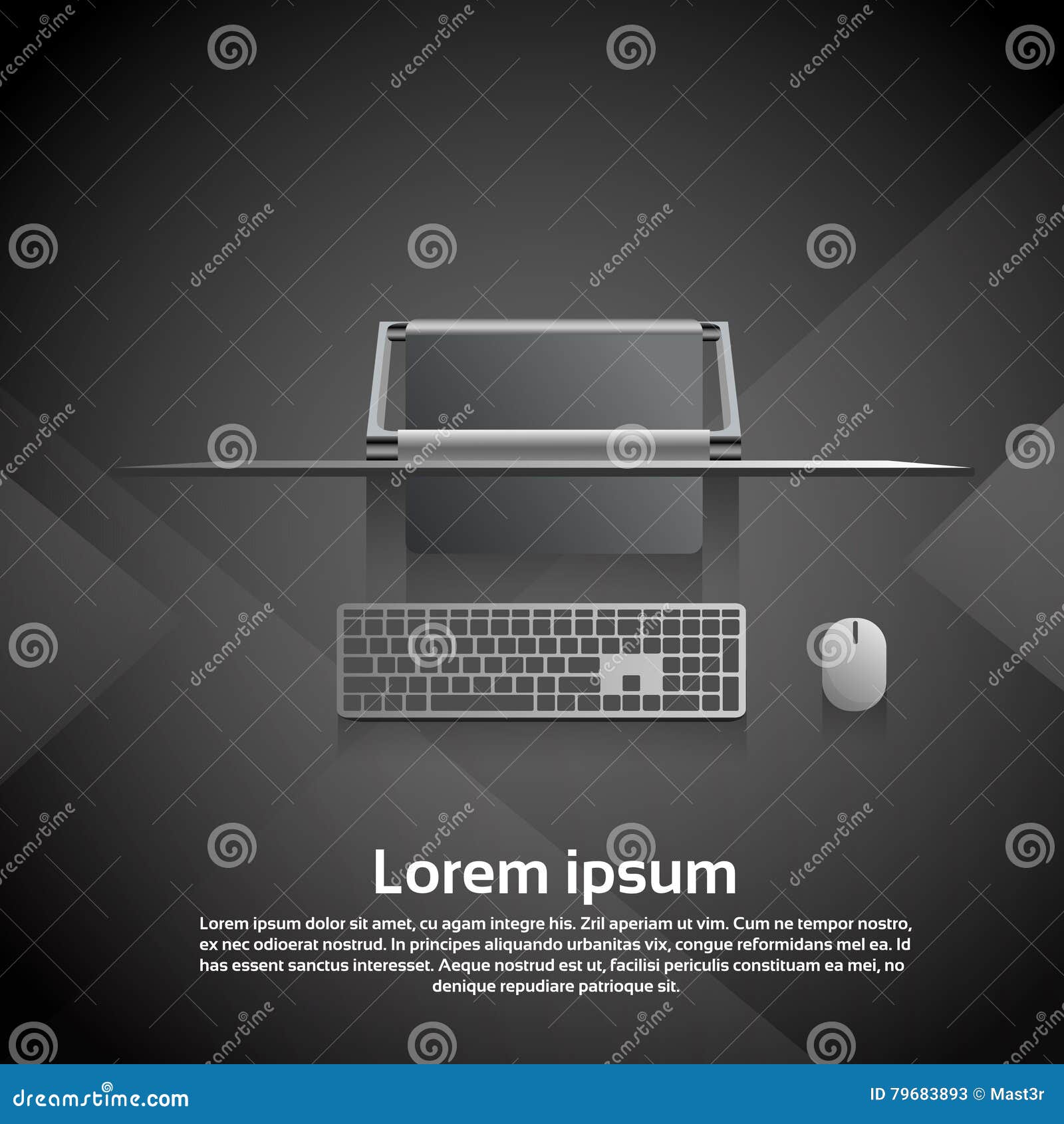 Desktop Logo Modern Computer Workstation Icon Stock Vector ...