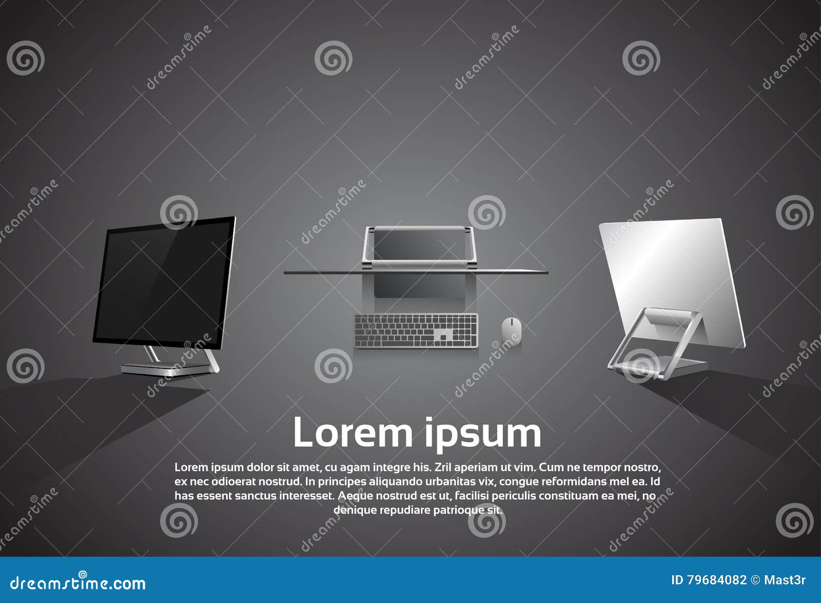 Desktop Logo Modern Computer Workstation Icon Stock Vector ...