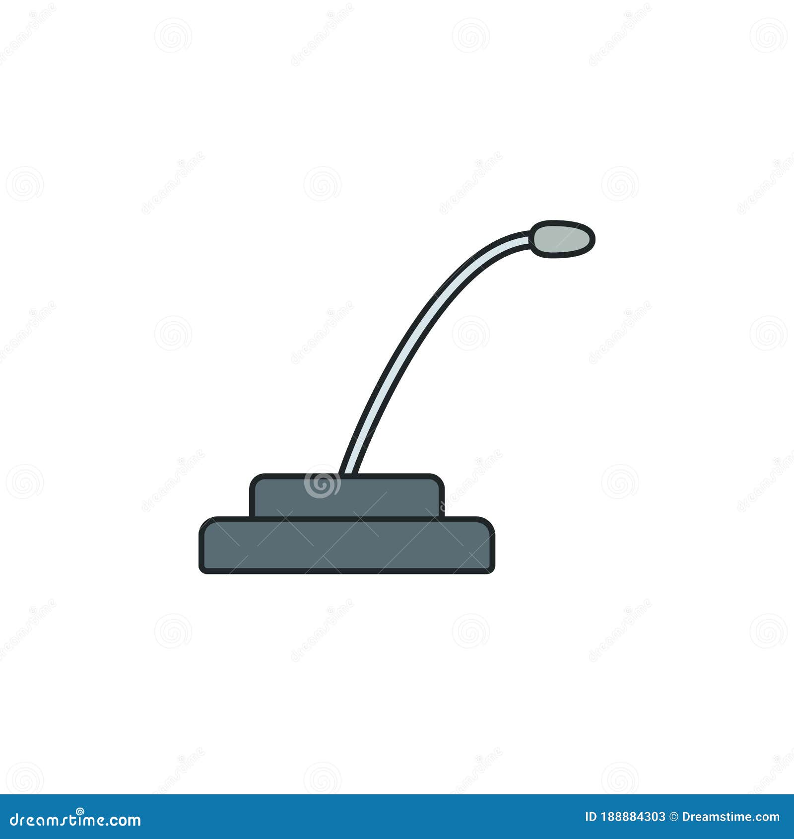 Desktop Microphone Icon. Element of Technology Icon for Mobile Concept ...