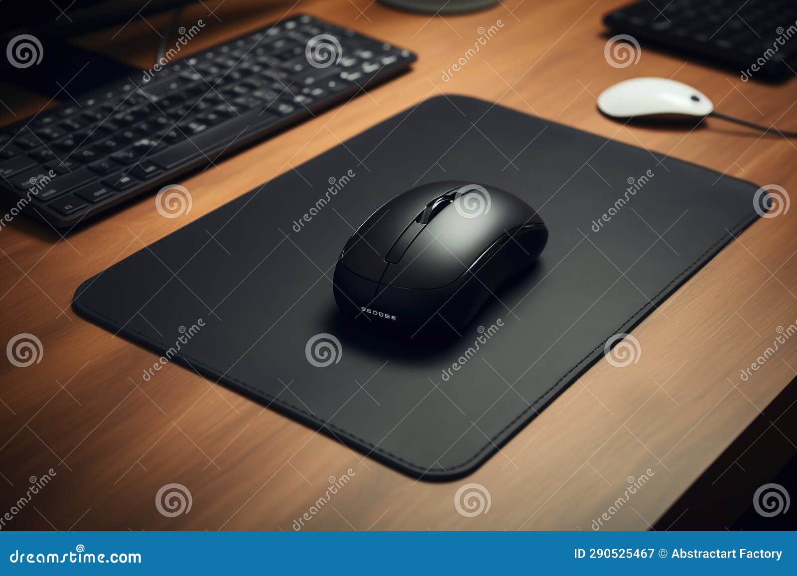 A Desktop Neatly Organized with a Modern Desk and a Mouse Placed on a ...