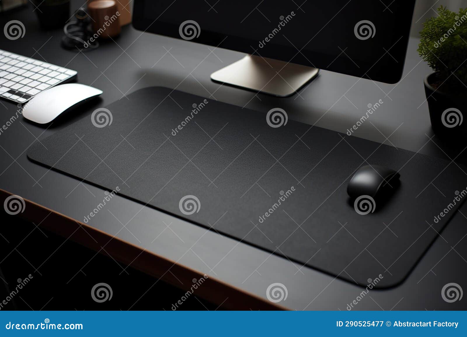 A Desktop Neatly Organized with a Modern Desk and a Mouse Placed on a ...