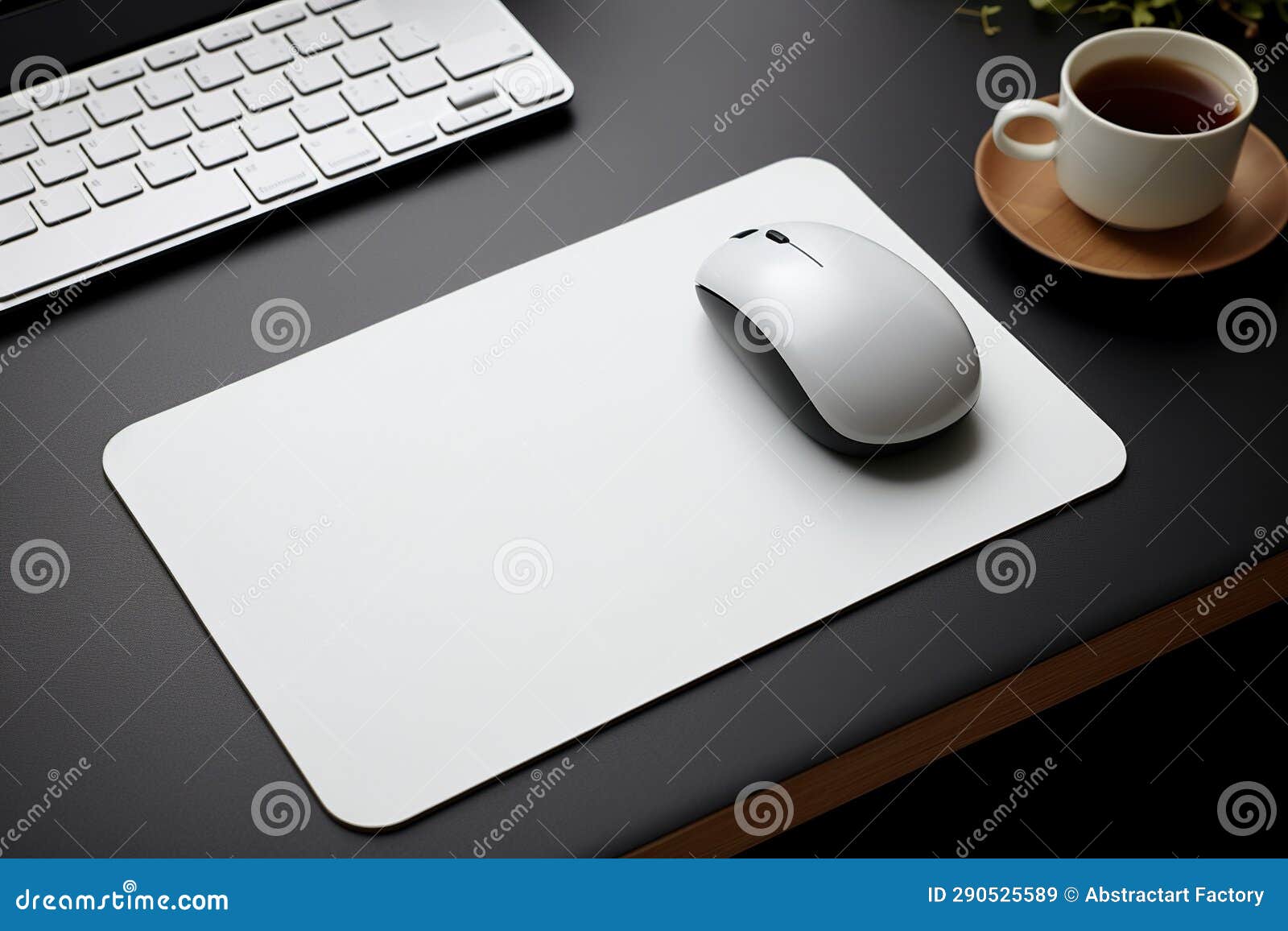 A Desktop Neatly Organized with a Modern Desk and a Mouse Placed on a ...