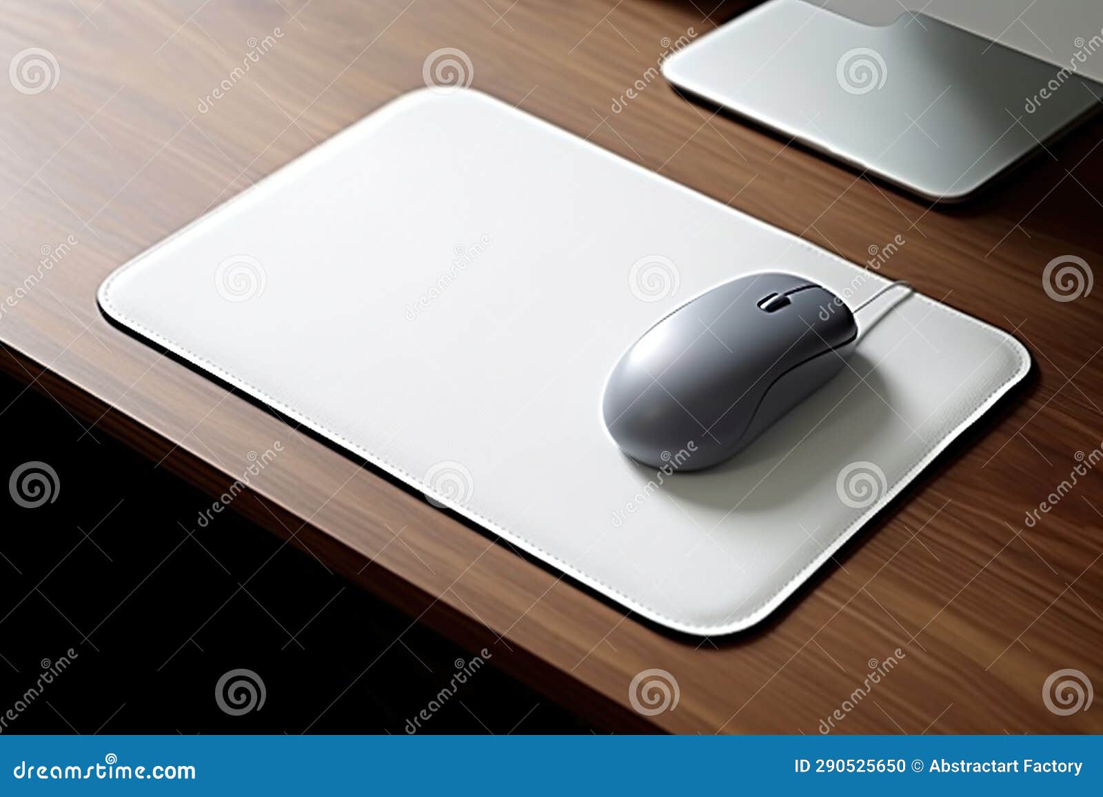 A Desktop Neatly Organized with a Modern Desk and a Mouse Placed on a ...