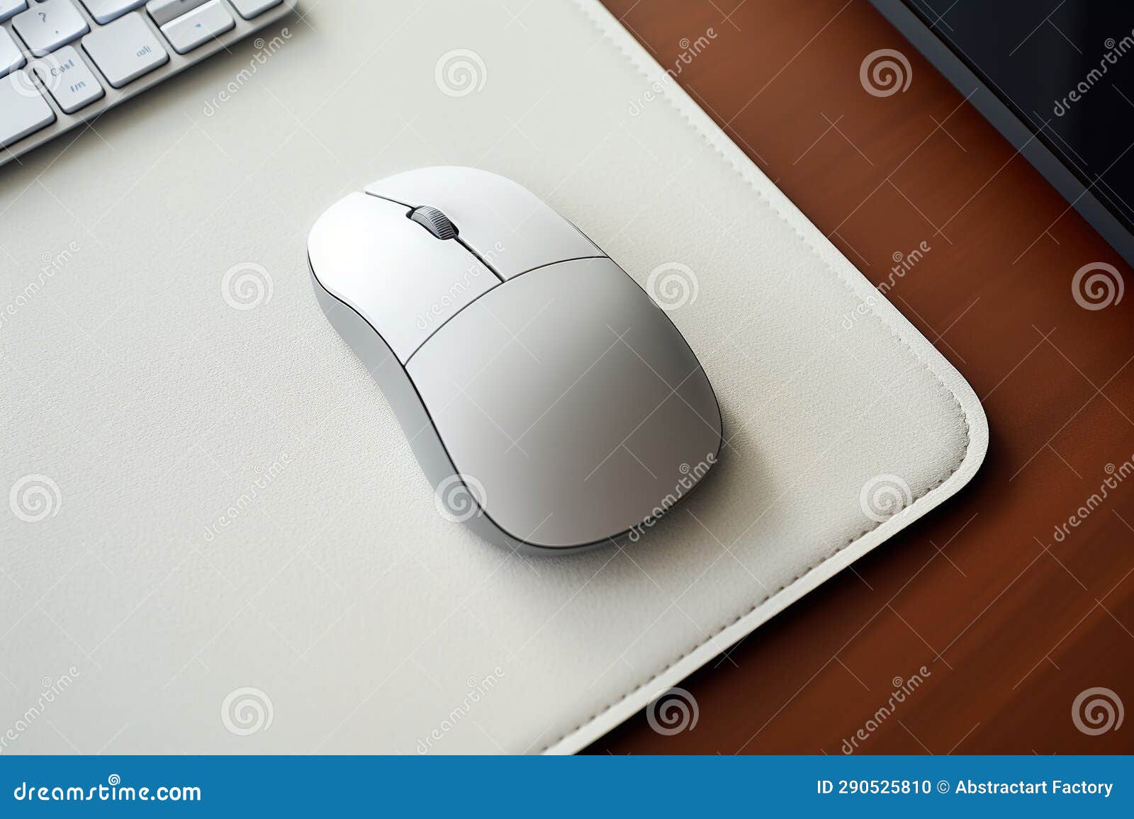 A Desktop Neatly Organized with a Modern Desk and a Mouse Placed on a ...