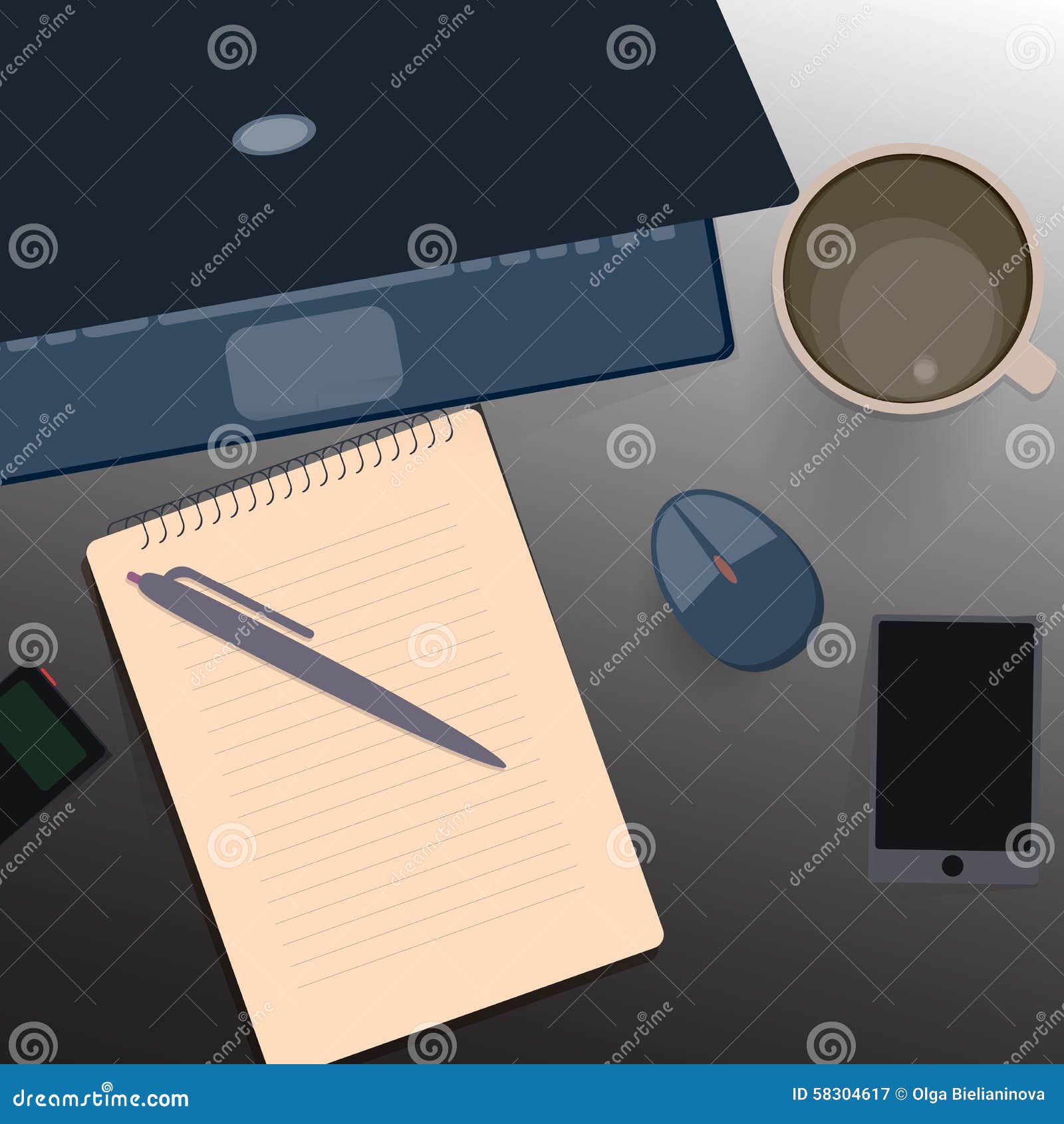 Desktop Notebook Royalty-Free Stock Photography | CartoonDealer.com ...