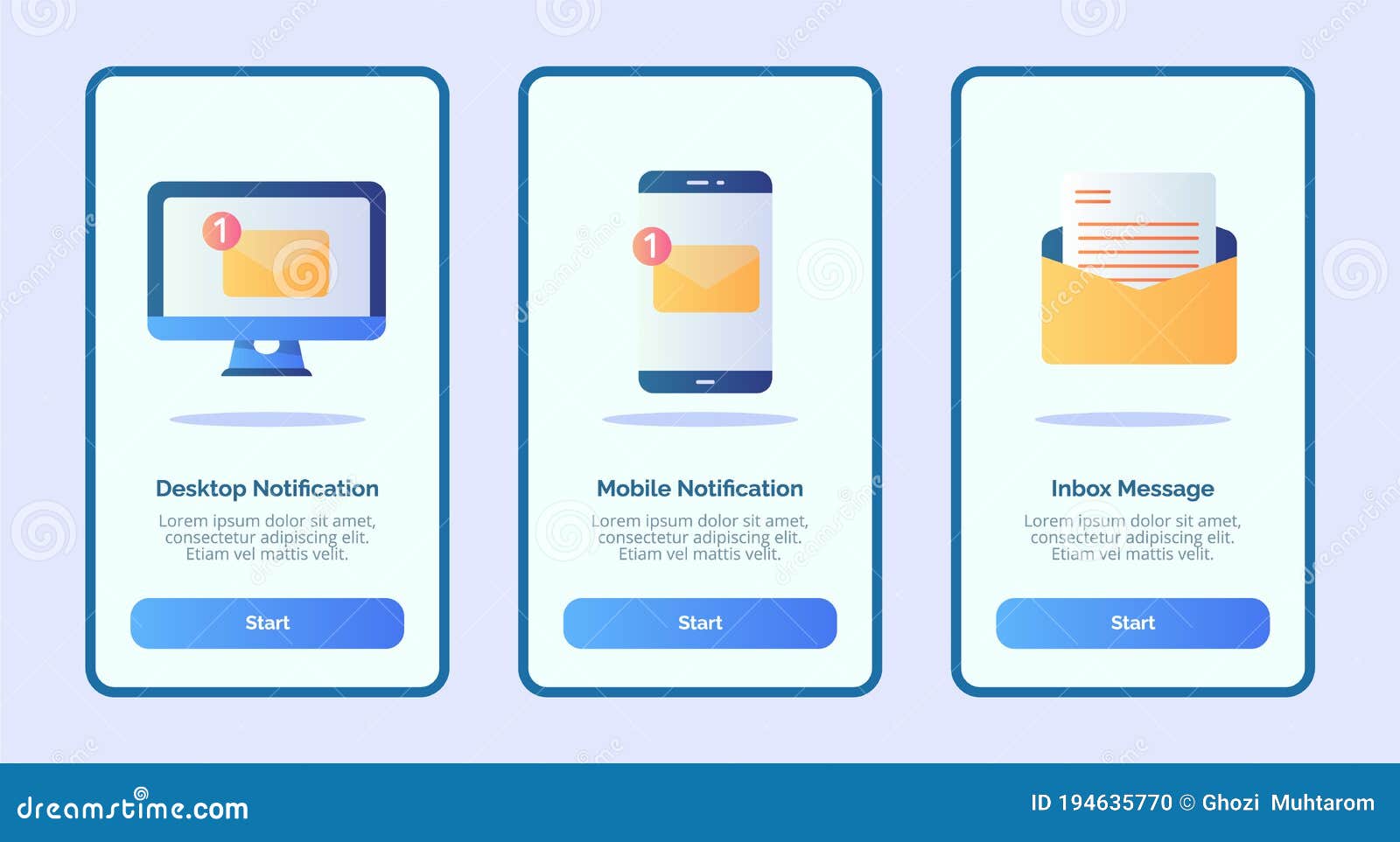 Desktop Notification Stock Illustrations – 1,095 Desktop Notification ...