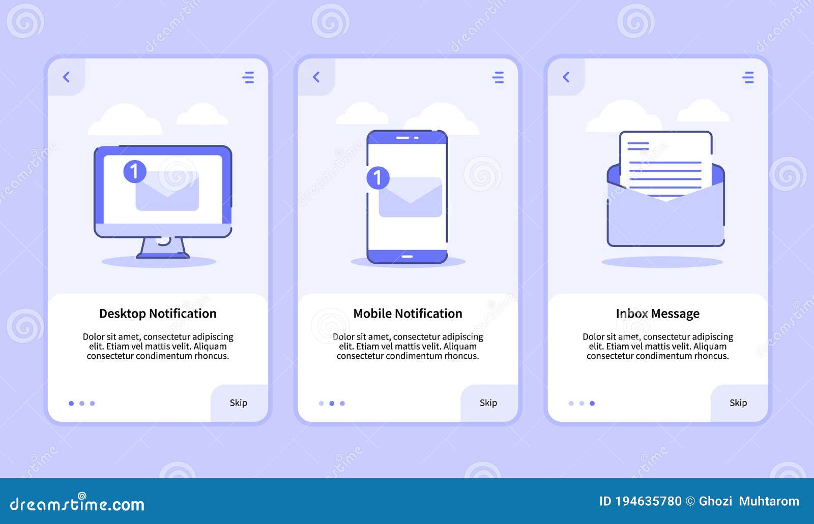 Desktop Notification Mobile Notification Inbox Message Onboarding ... Desktop Notification Mobile Notification Inbox Message Onboarding ...