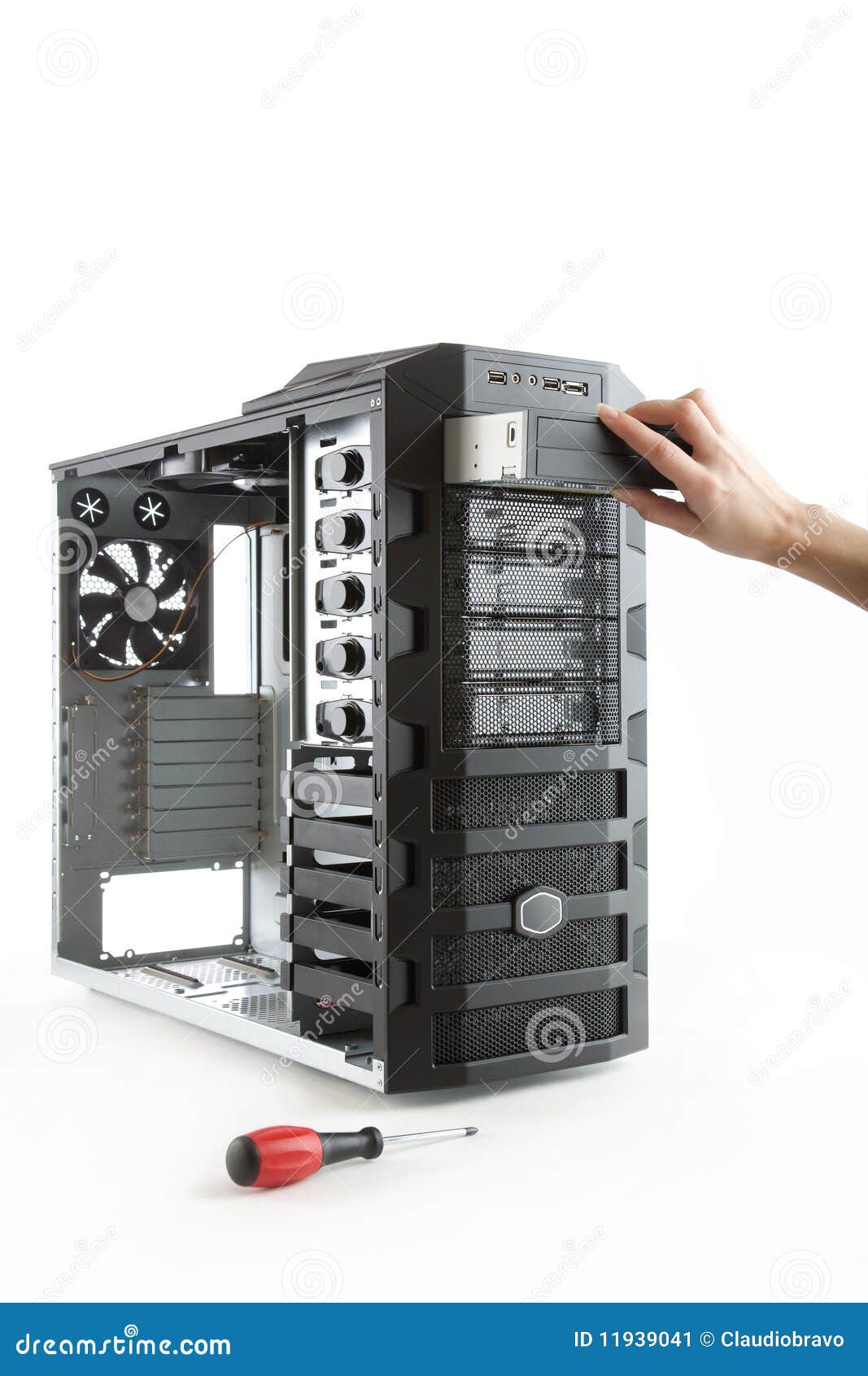 PC, Computer Case Solo, White Oldschool Midi Tower Workstation System ...