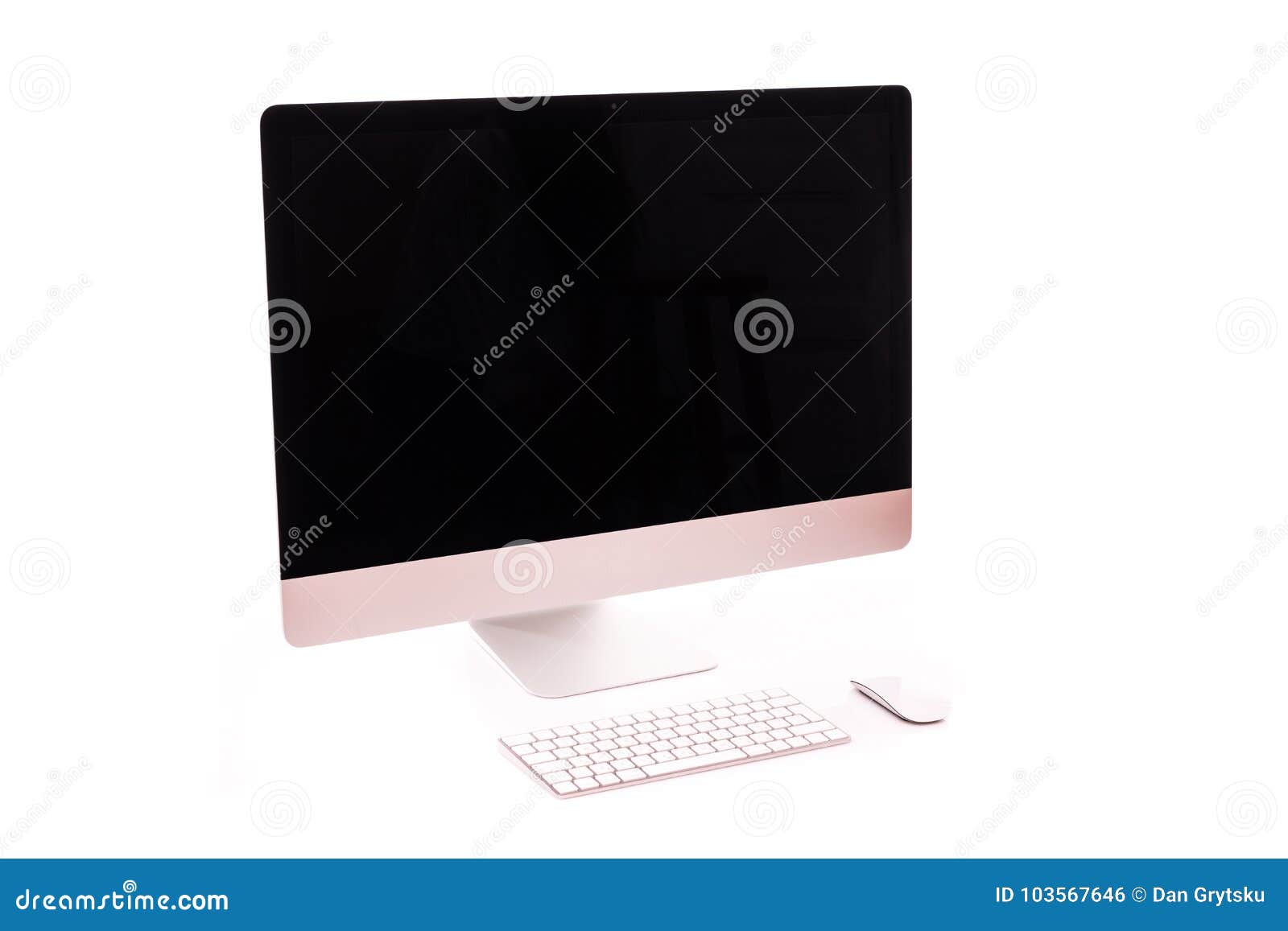 Desktop PC. Desktop Computer Isolated on a White Background. Stock ...