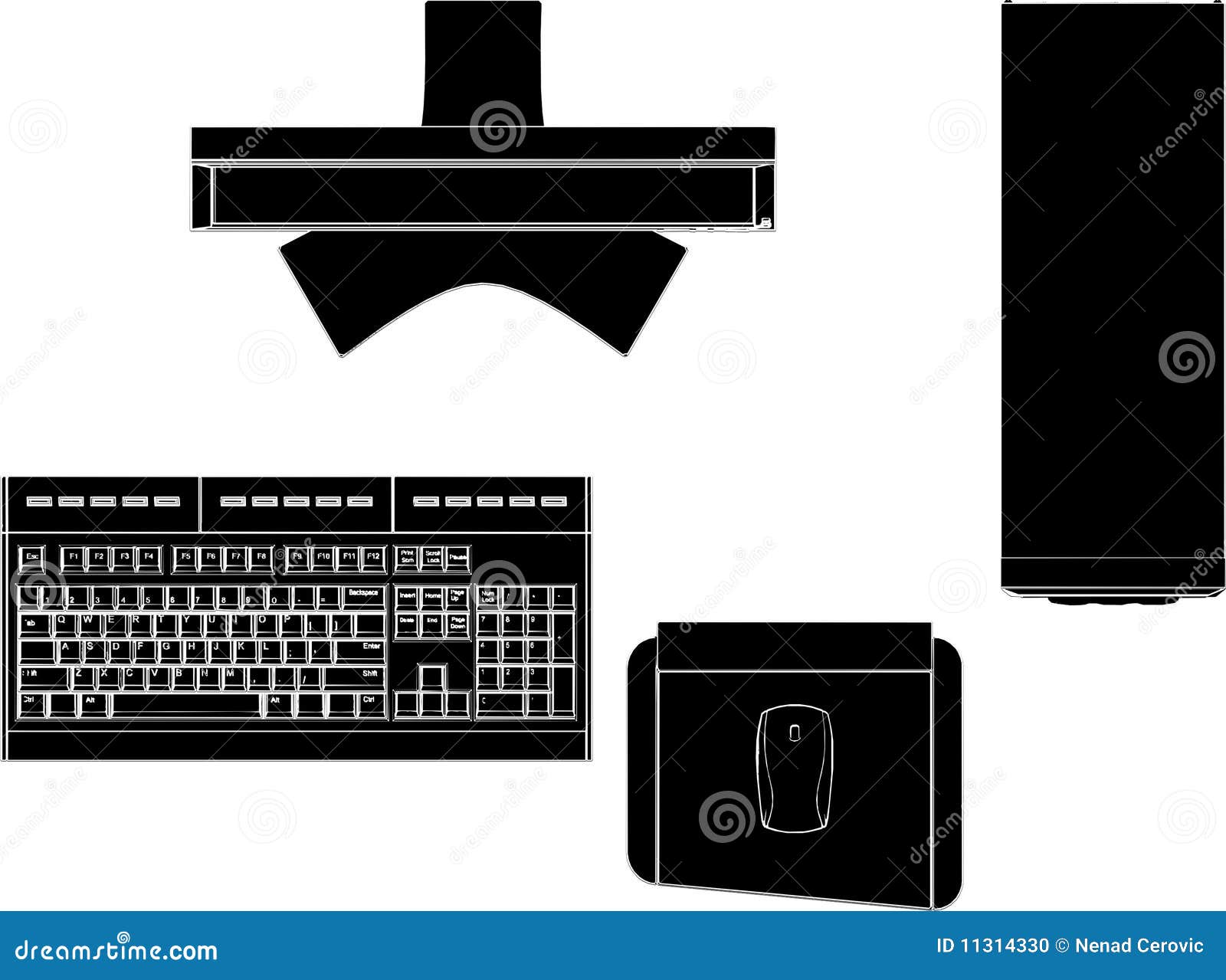 Desktop Pc Vector 01 Stock Illustrations – 2 Desktop Pc Vector 01 Stock ...