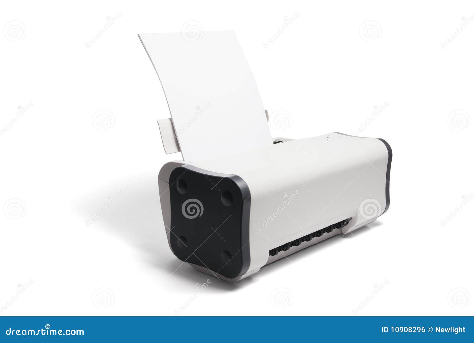 Desktop Printer stock photo. Image of cutout, white, color - 10908296