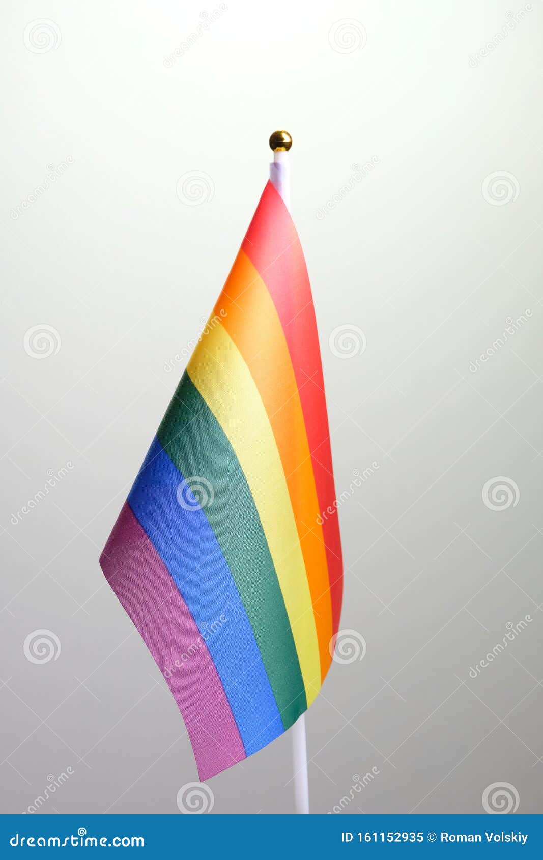 Desktop Rainbow Lgbt Flag On White Background Pride Flag As A Symbol