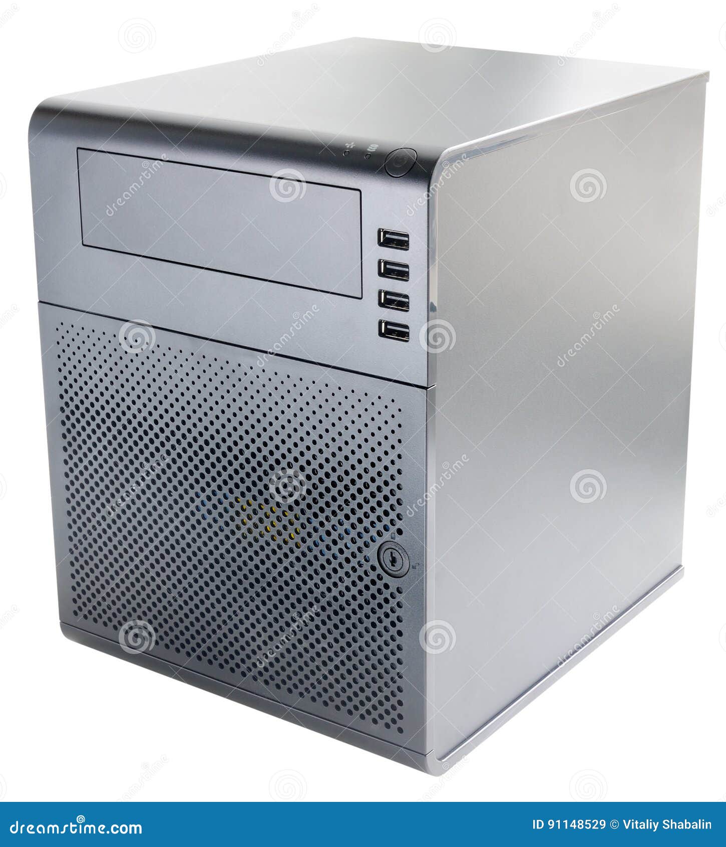 Desktop server isolated stock image. Image of grey, isolated - 91148529