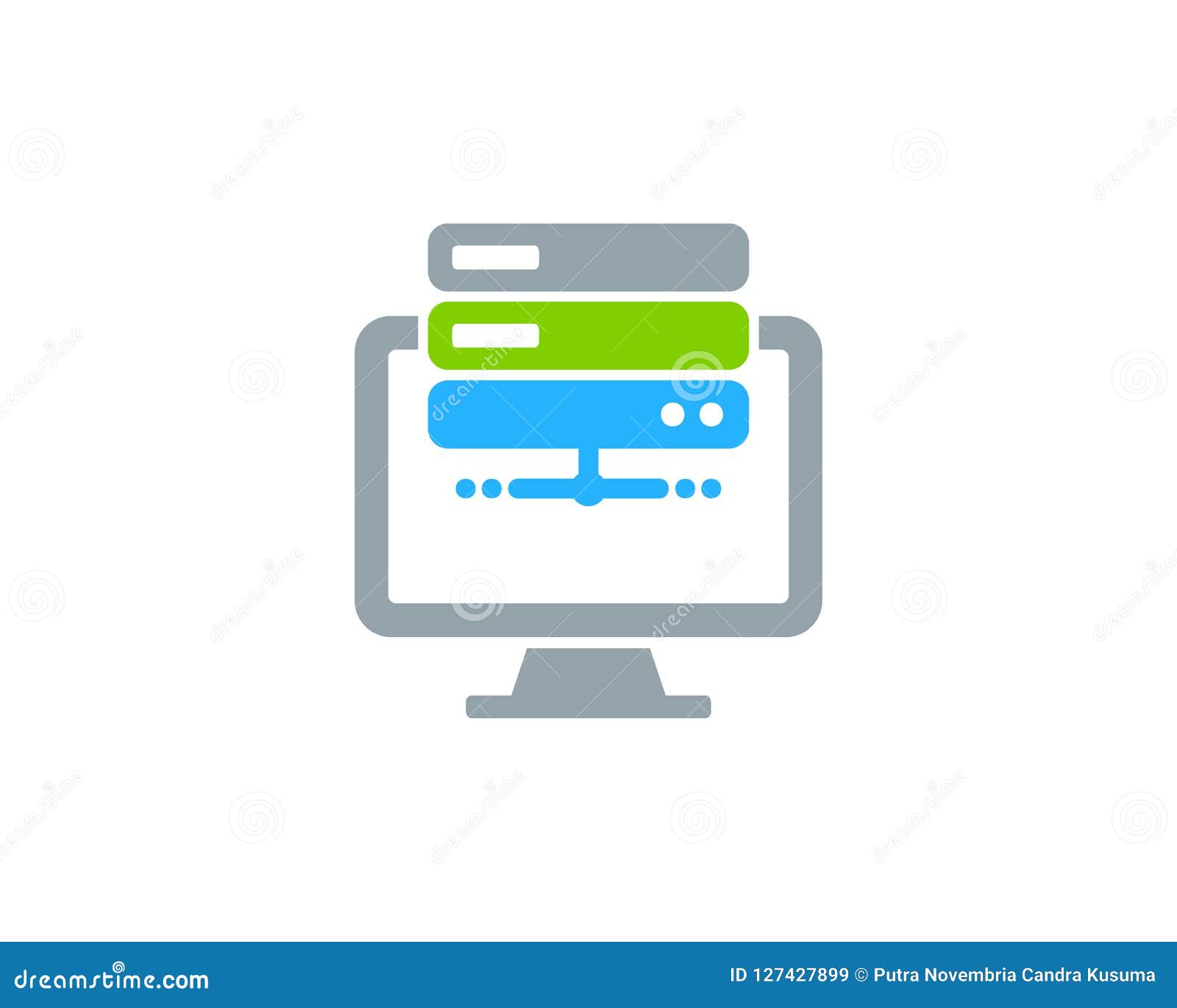 Desktop Server Logo Icon Design Stock Vector - Illustration of graphic ...