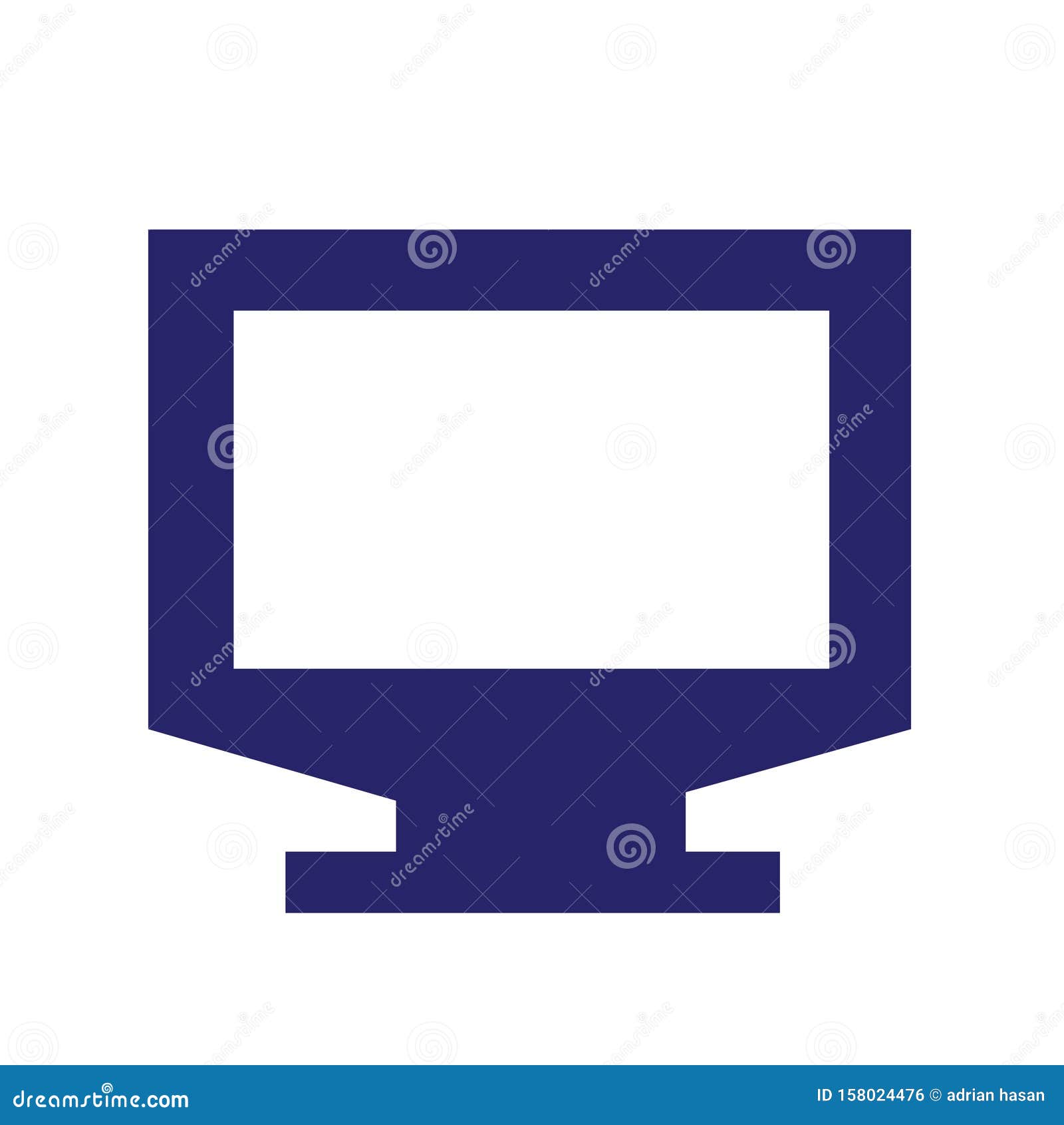 Desktop Simpel Logo Icon Vector Ilustration Stock Vector - Illustration ...