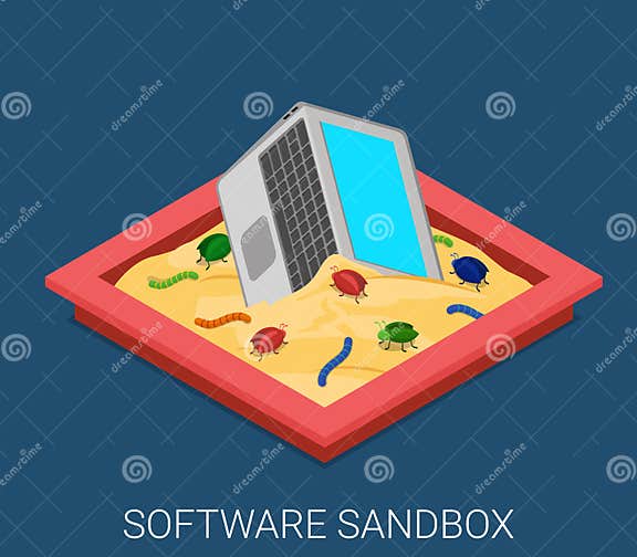 Desktop Software Debug Development Flat Vector Technology Stock Vector ...