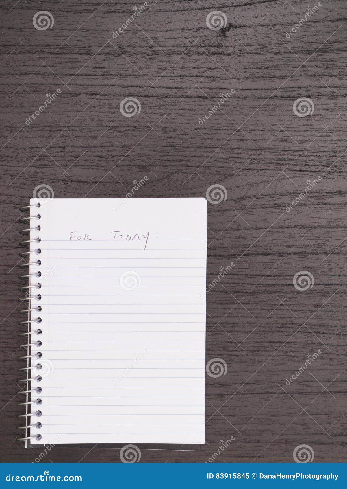 Desktop, Spiral Notebook, List Stock Image - Image of paper, clean ...