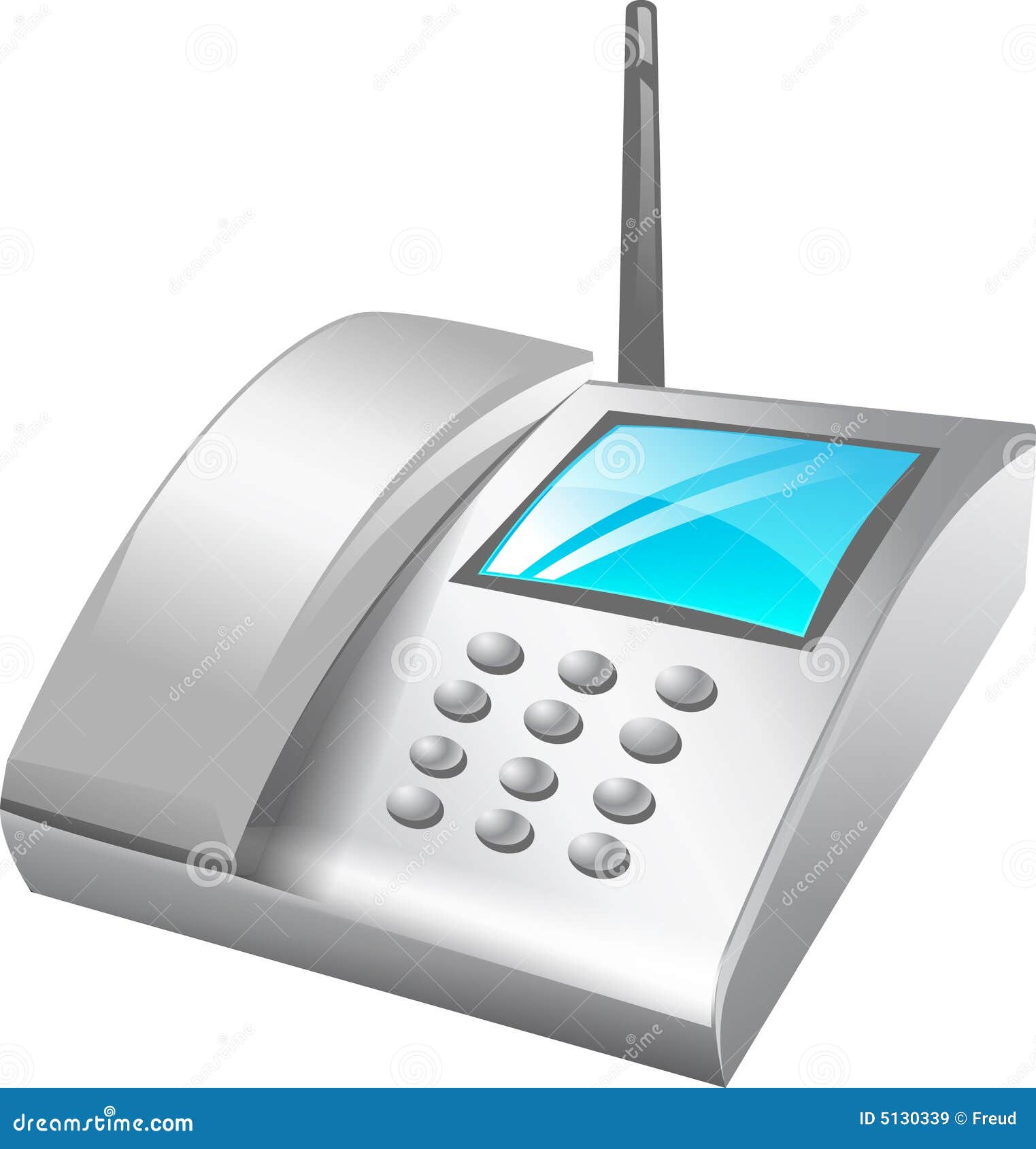 Desktop telephone stock illustration. Illustration of artwork - 5130339