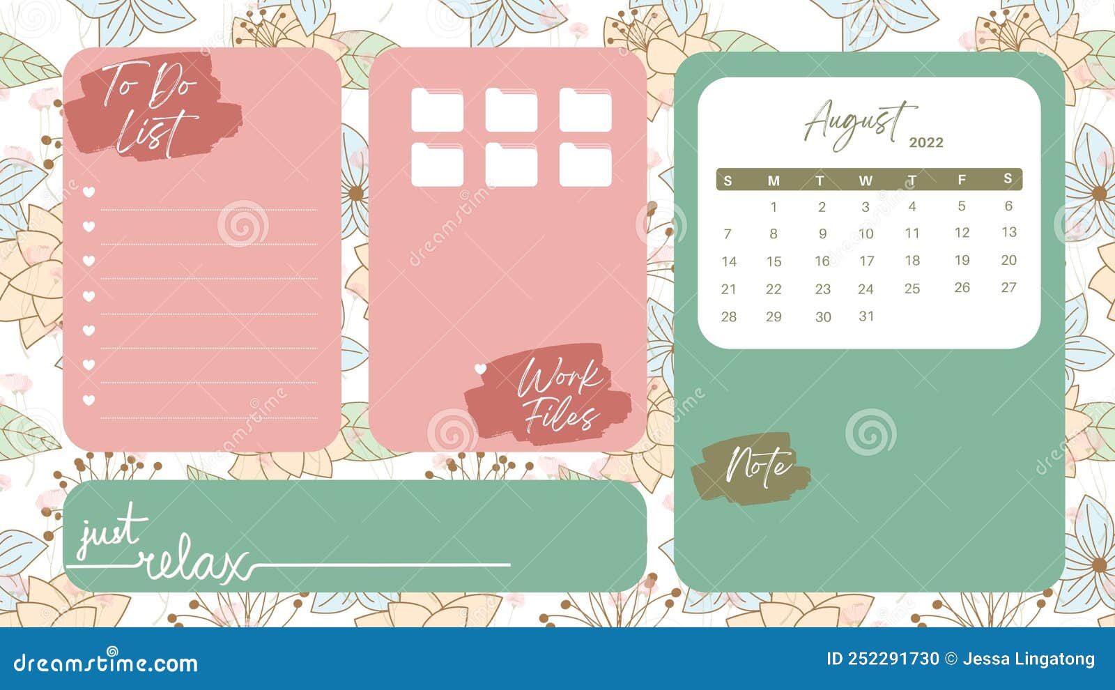 An Artistic Abstract Desktop Organizer Wallpaper Or Background For Pc ...