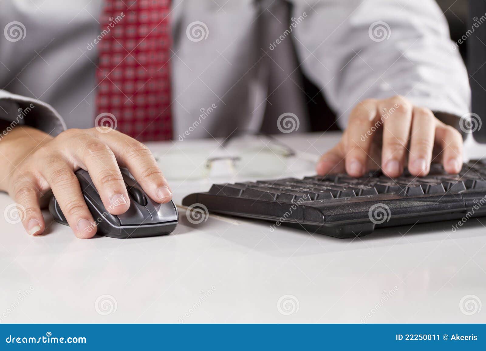 Desktop work stock image. Image of accounting, computer - 22250011