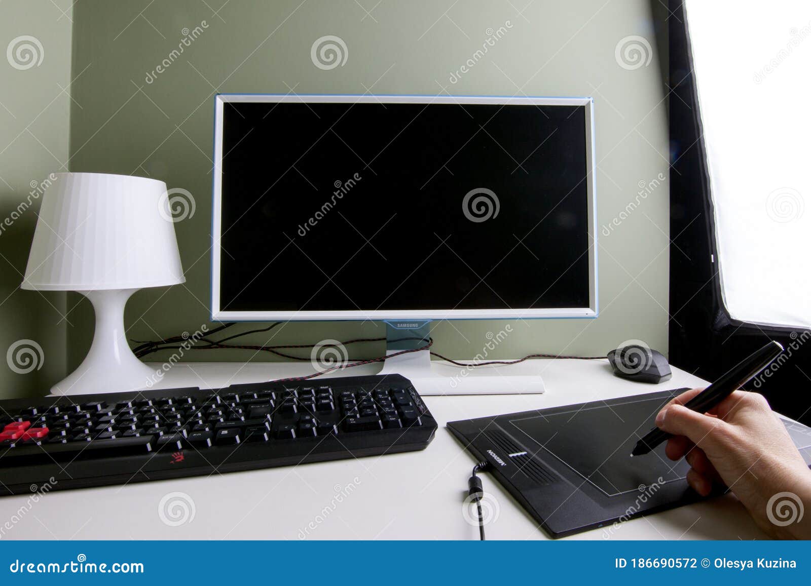 Desktop. workplace design editorial photography. Image of freelance ...