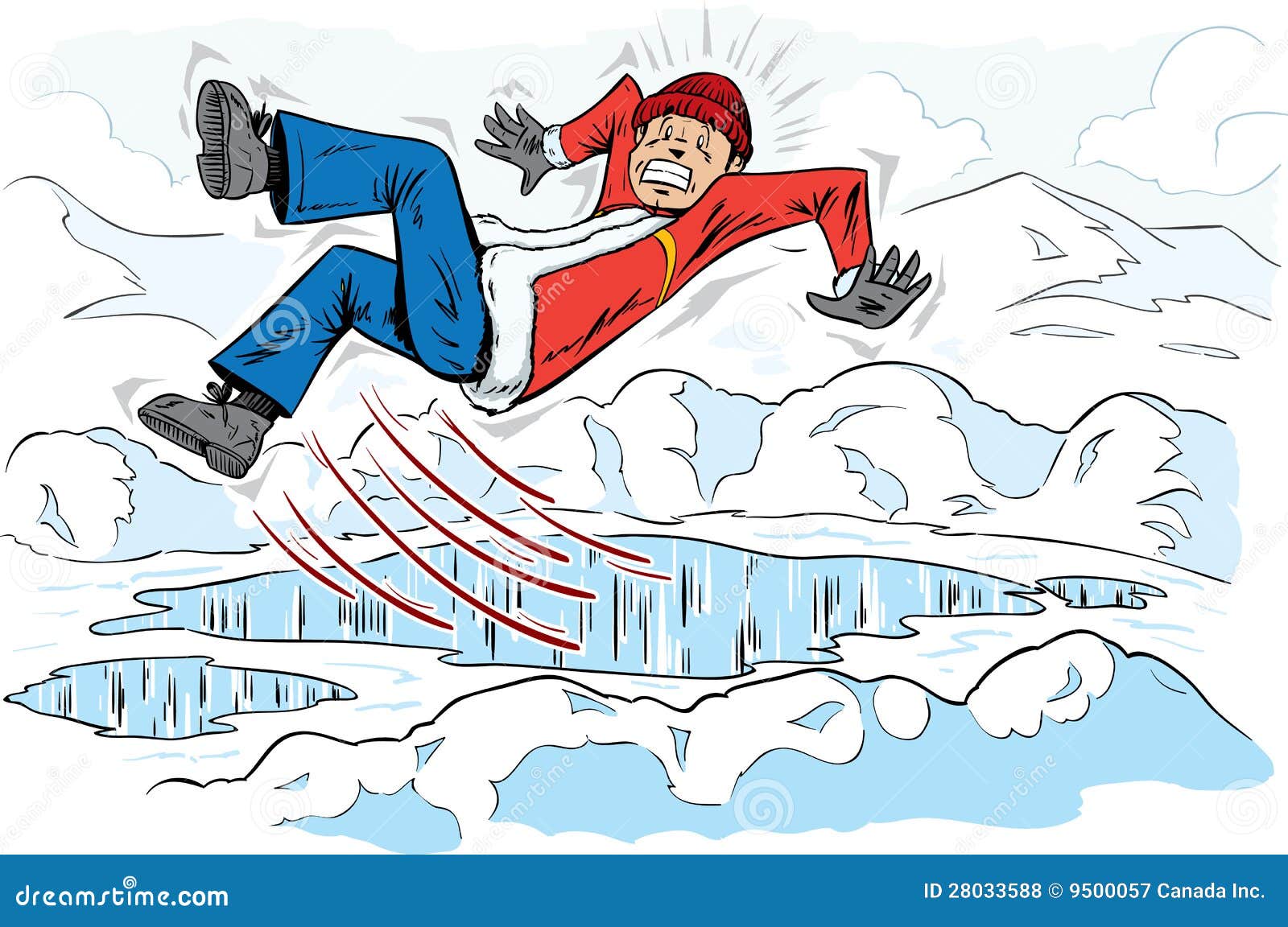 Deslizar al individuo ilustración del vector. Ilustración de caos ...